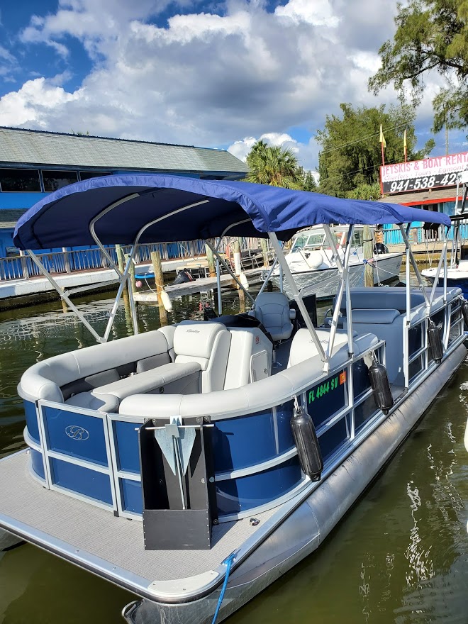 4 Hour - 24' Bentley Pontoon w/ Double Bimini - H2O Watersportz ...