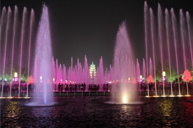 Xian Bell Tower Square and Music Fountain Show Tour - China Xian Tour ...