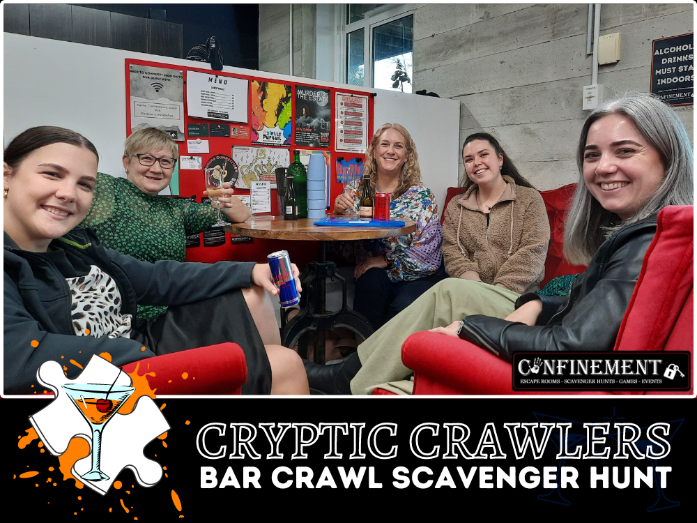 Cryptic Crawlers - Bar Crawl Scavenger Hunt - Confinement Escape Rooms ...
