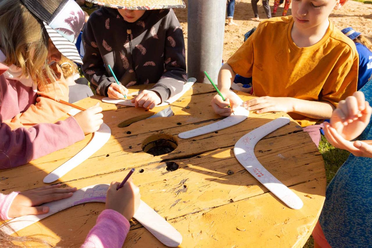 Aboriginal Cultural Workshops - Boomerang Workshop - Trackers Tours ...