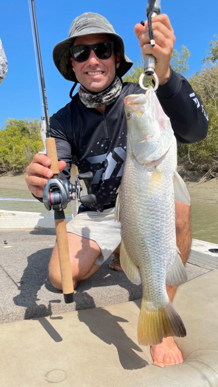 Full Day SHARED Barra Fishing Charter - Barra or Blue Fishing Charters ...