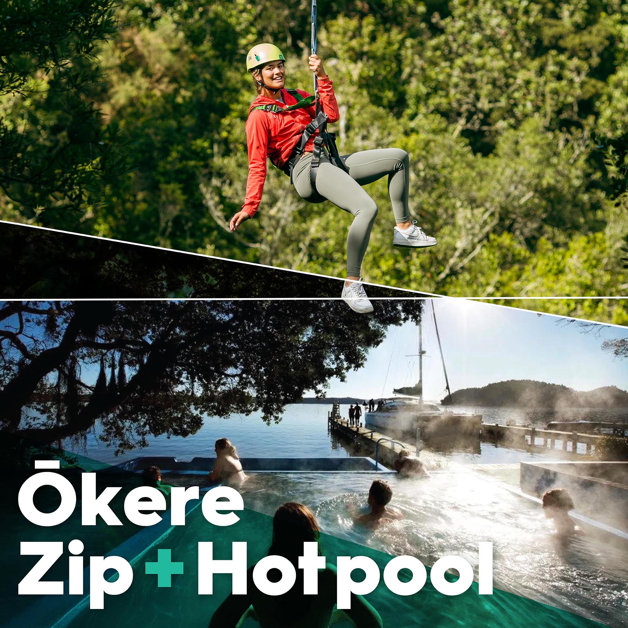Ōkere Zip + Hotpool - Rotorua Ziplines Reservations