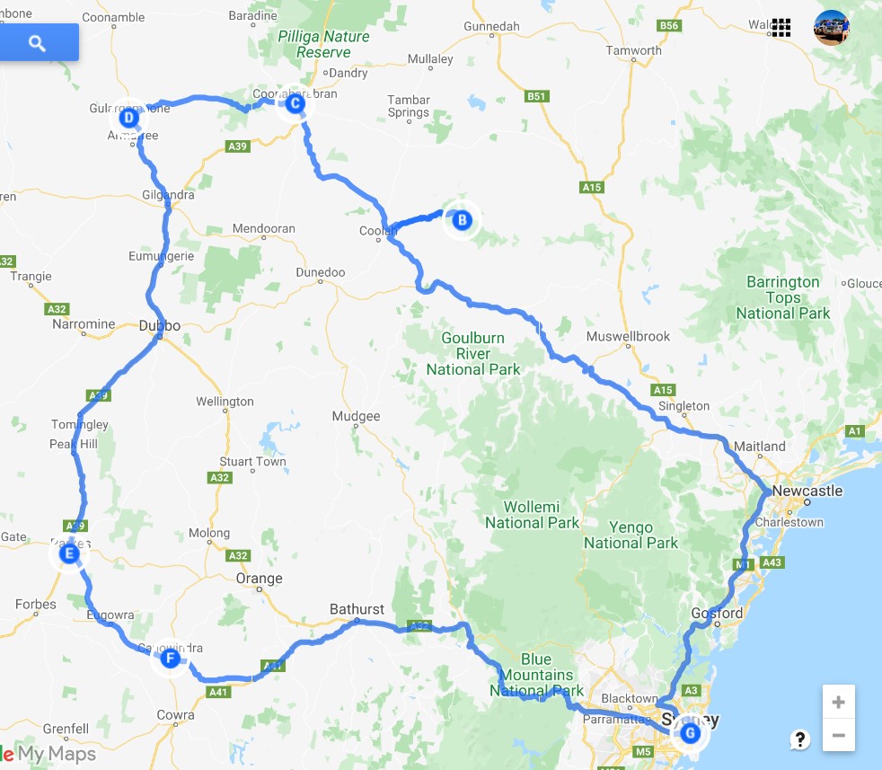 NSW Outback Silo Art Trail Explorer Warrumbungles Macquarie Marshes ...