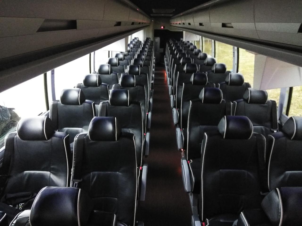 56 Passenger Coach Bus Transportation Houston 5 Hrs