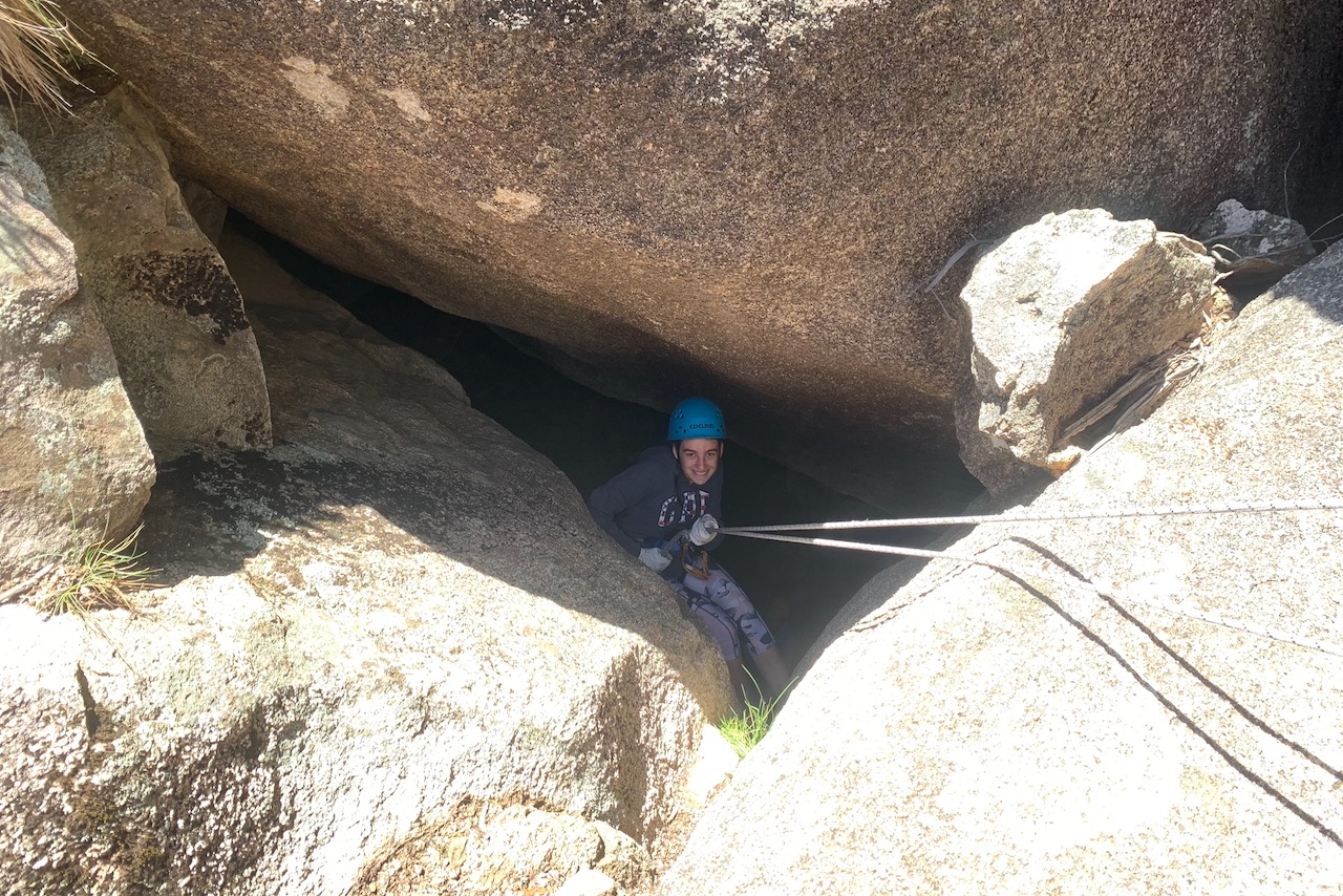 Mt Buffalo South Wall 250 metre multi pitch abseil