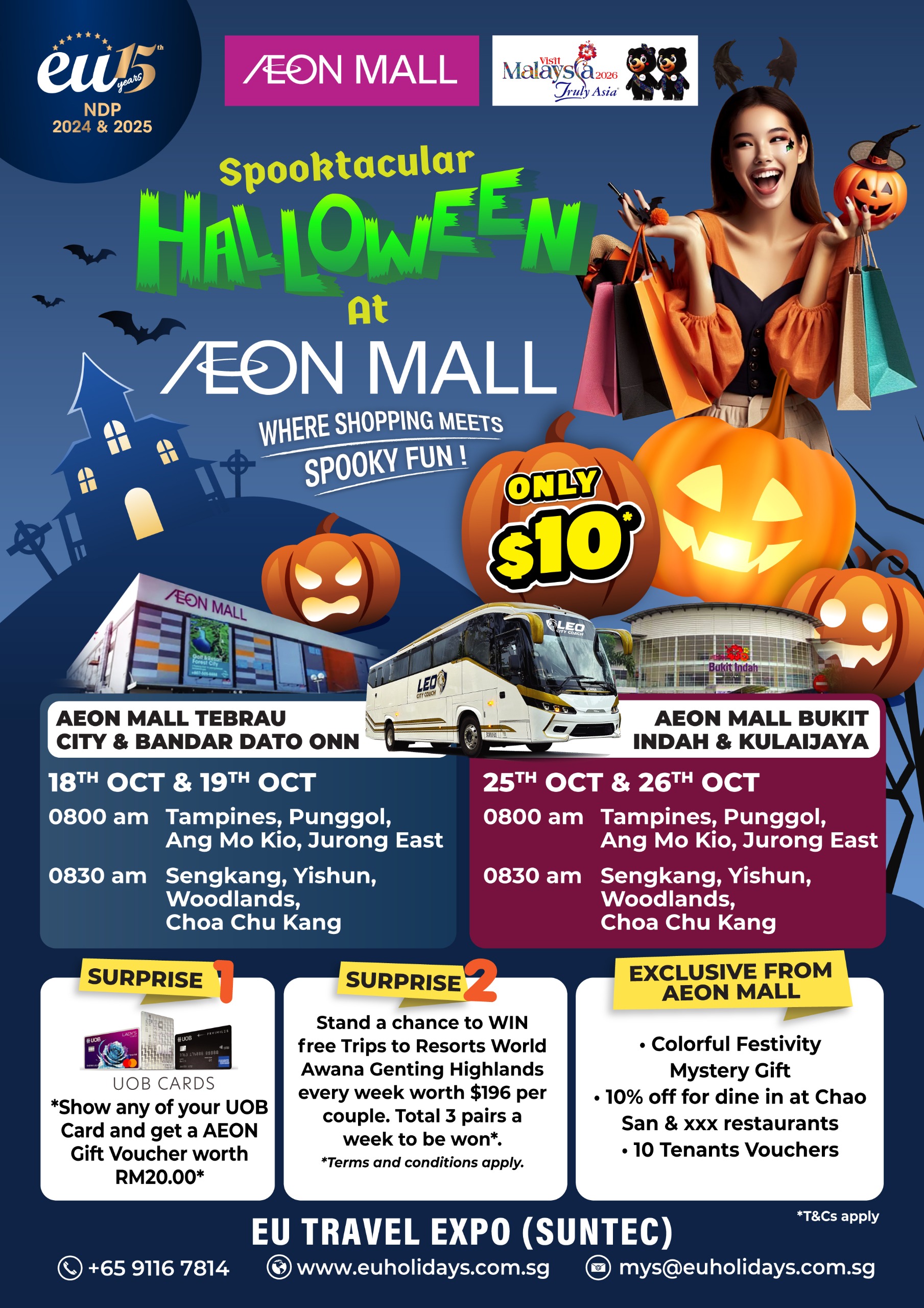 Spooktacular Halloween @ Aeon Mall ( OCT) TEBRAU & BDO - EU Holidays ...
