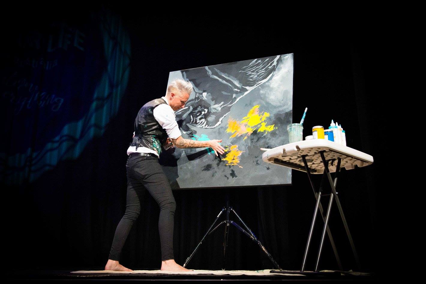 Paint & Perform Creative Workshop with Speed Painting Performance