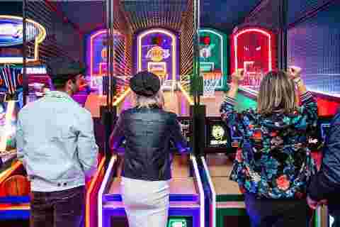 Fun Retro Arcade Games, Transport, Dinner and Drinks