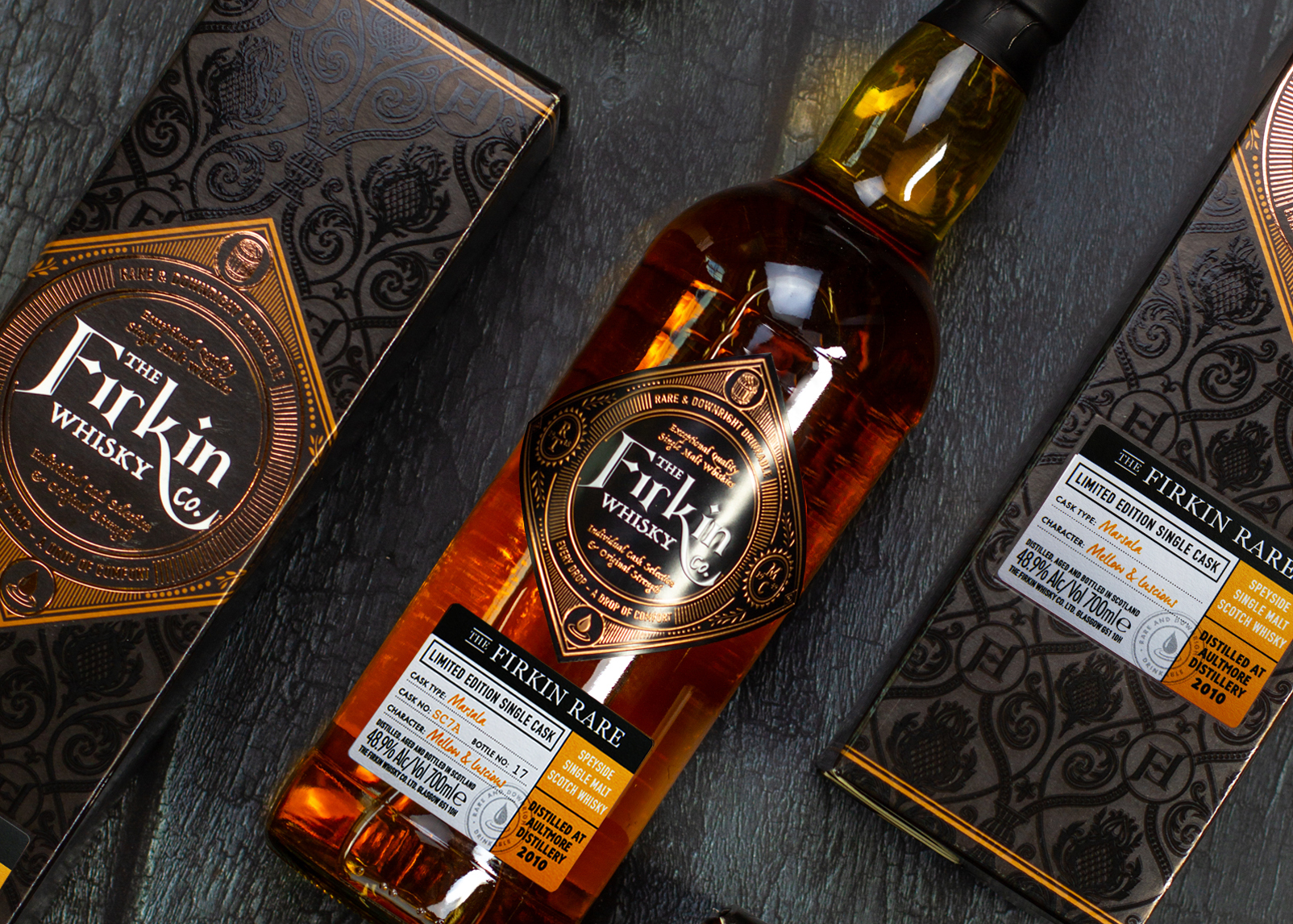 The Firkin Rare 2010 Aultmore Marsala Speyside Single Cask Single Malt ...