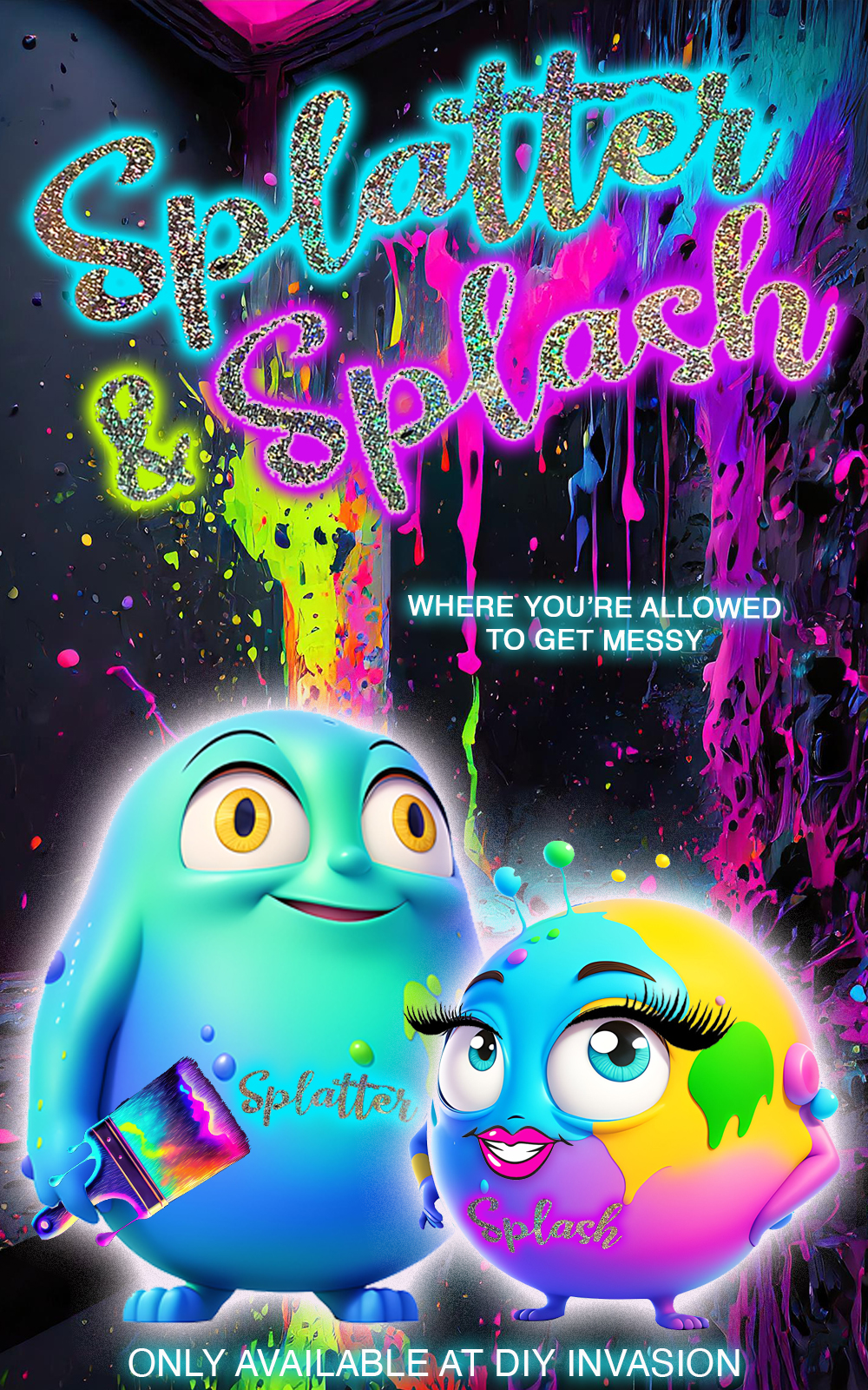 Fun & Unique Paint Splatter Kids Birthday Party Brisbane, Gold Coast ...