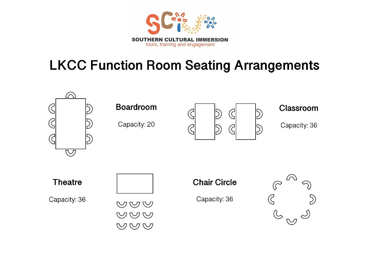 LKCC Function Room - Southern Cultural Immersion Reservations