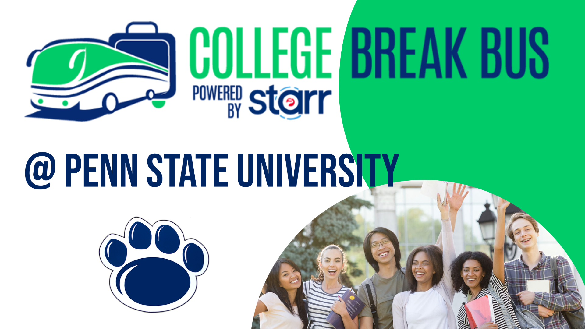 Summit, NJ To PENN STATE - College Break Bus Reservations