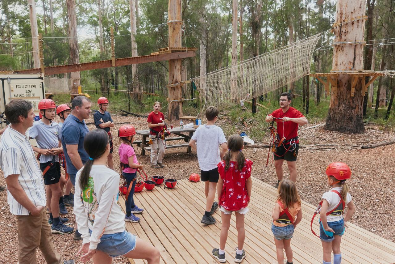 Explorers ziplines and high ropes courses at Aerial Adventure Pemberton