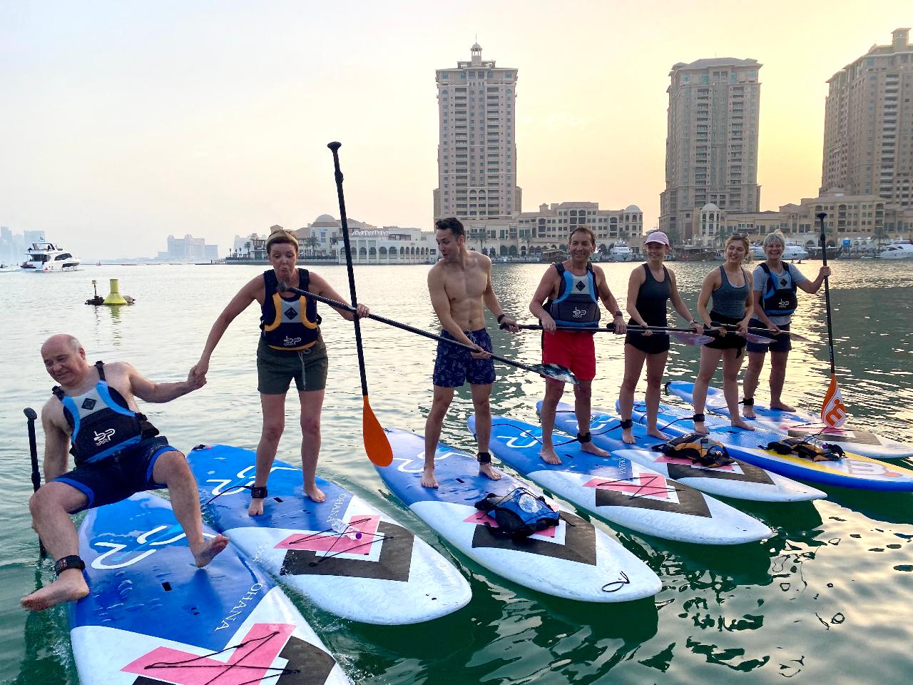 Sunset SUP & Kayak The Pearl-Qatar - BLUE PEARL WATERSPORTS TOURISM ...