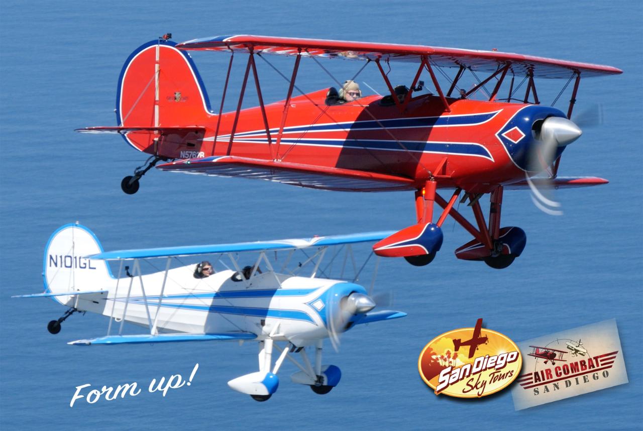 Biplane Formation Tour (Each Person) - San Diego Sky Tours Reservations