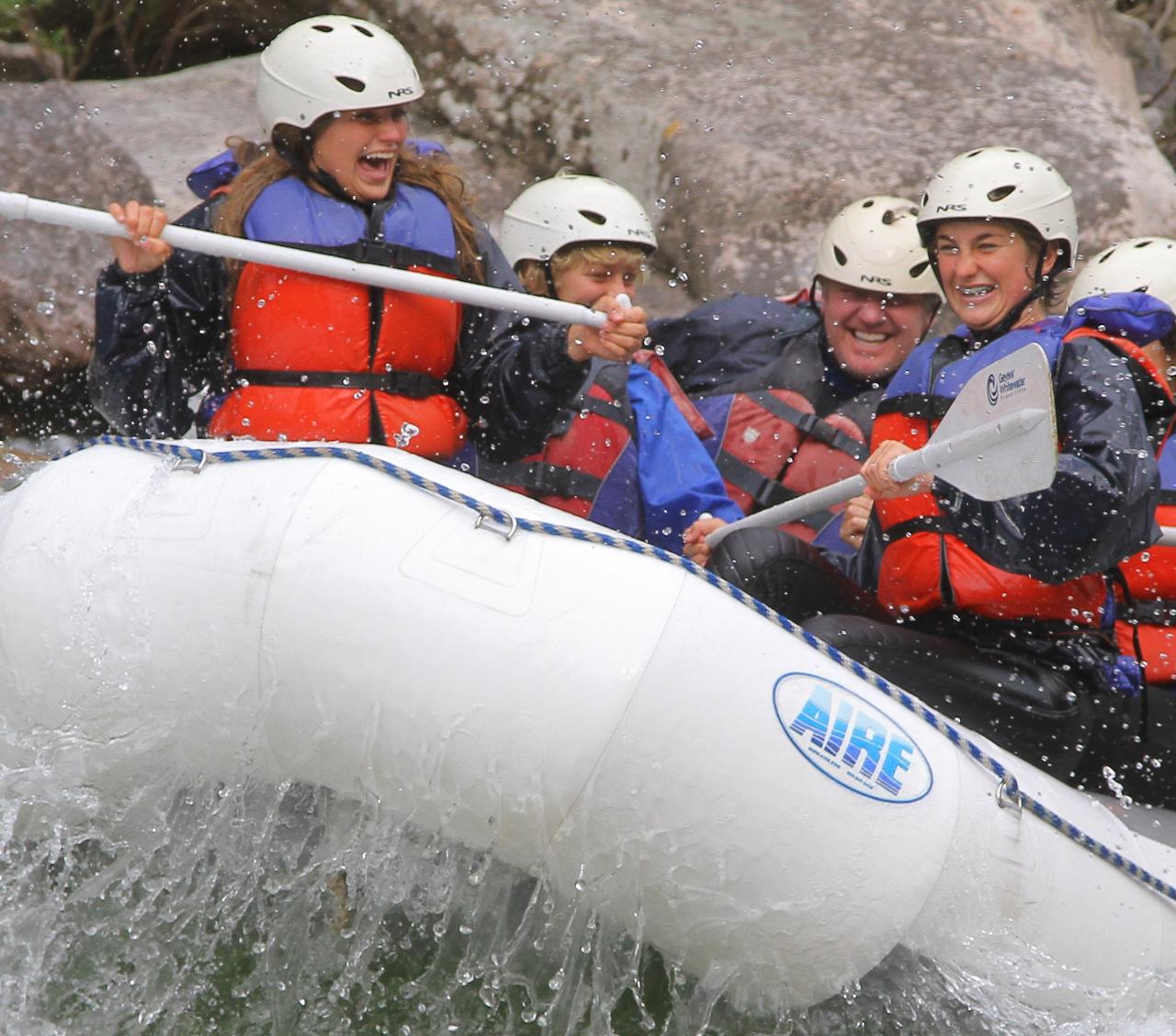 White water rafting on the Gallatin River near Yellowstone in Big Sky ...