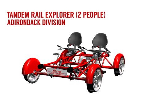 ADK FALL Tandem Rail Explorer (2 PEOPLE) - Rail Explorers Reservations
