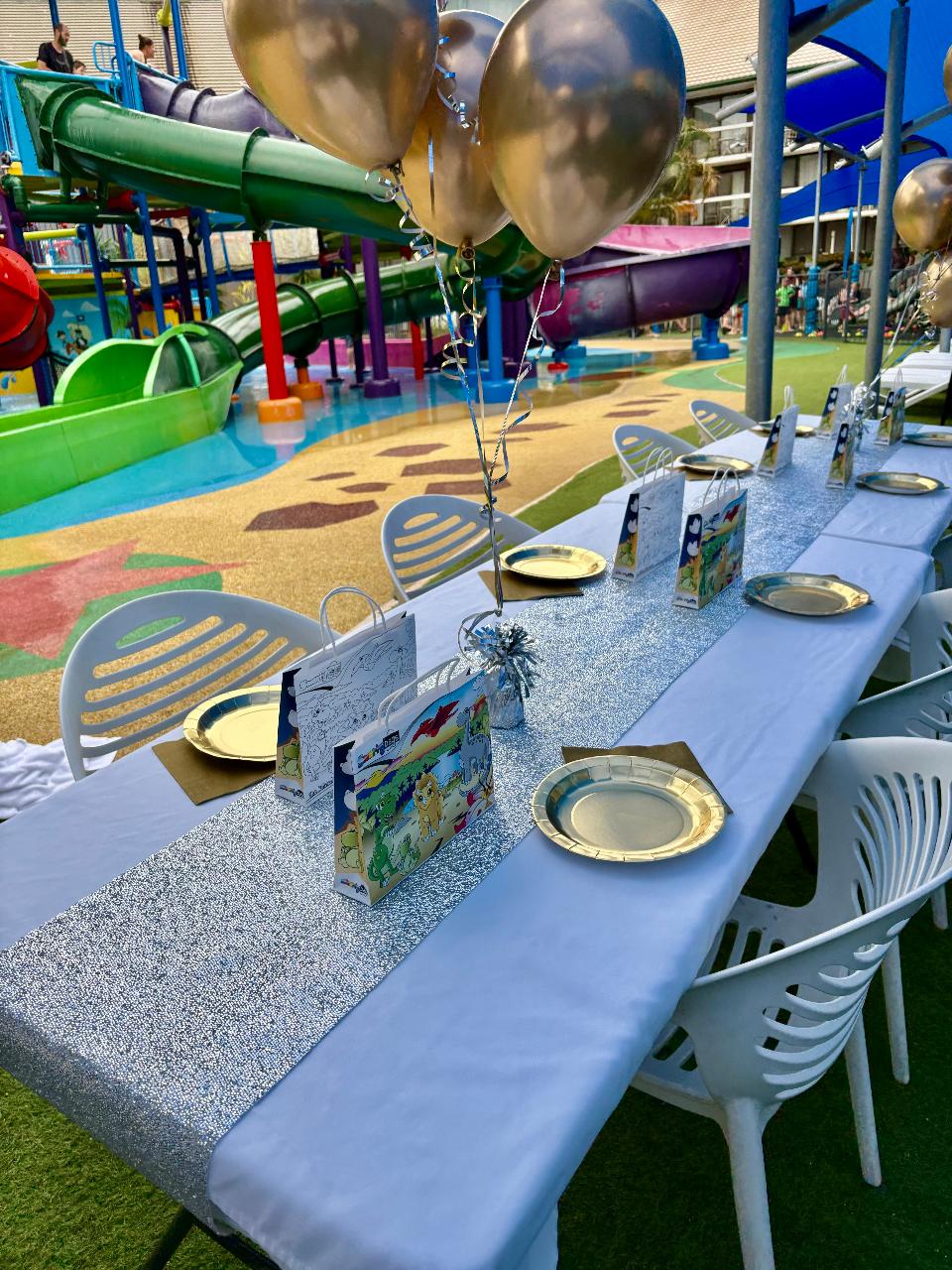 Basic Waterpark Party - POOL VIEW PARTY TABLE (min 10 kids) - Paradise ...