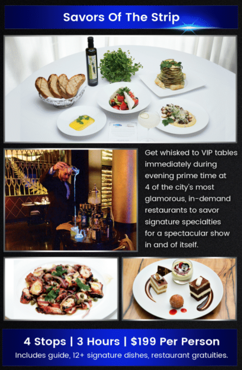 Savors Of The Strip - Lip Smacking Foodie Tours Reservations