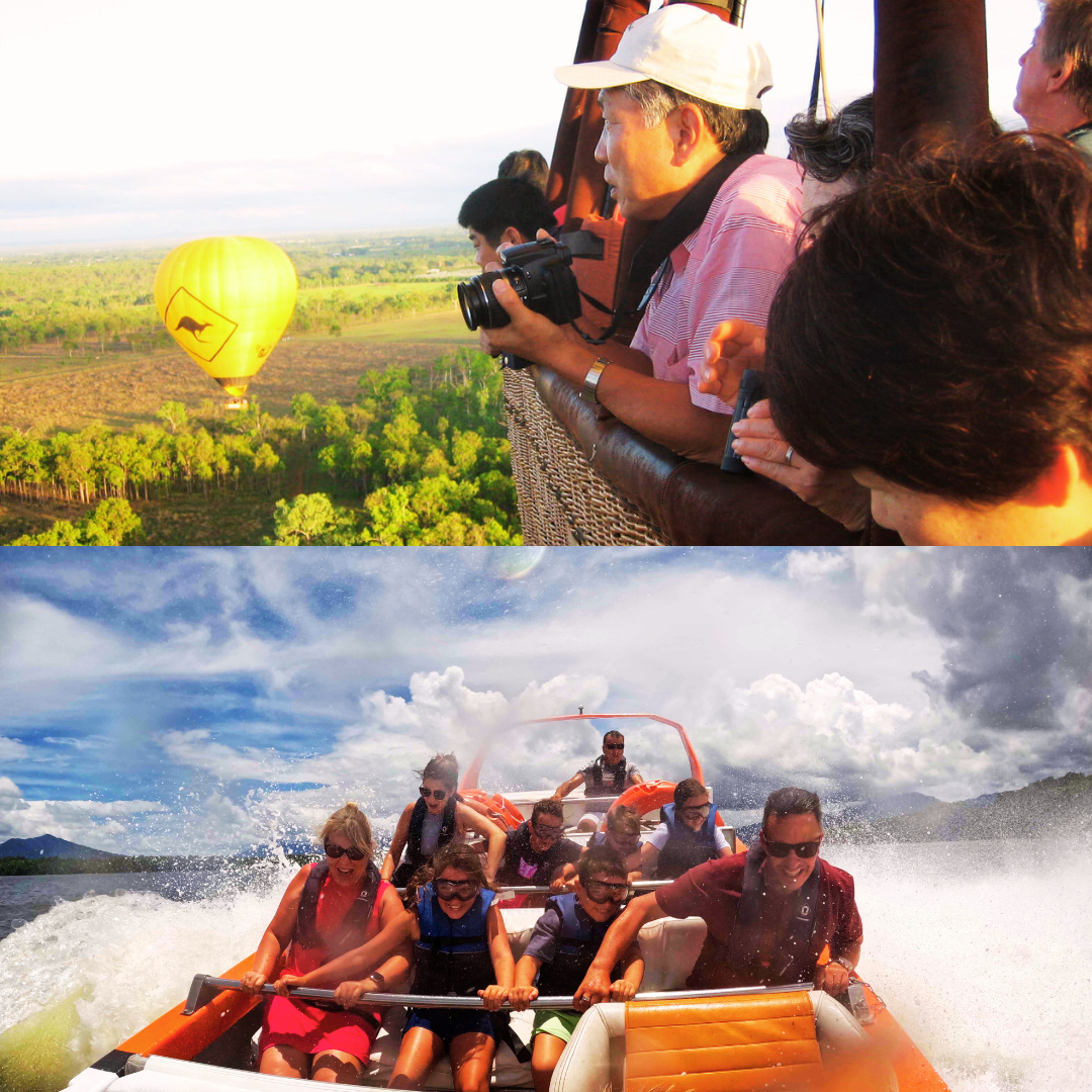 Cairns Classic Hot Air Balloon flight with Bad Fishy Jetboating ...
