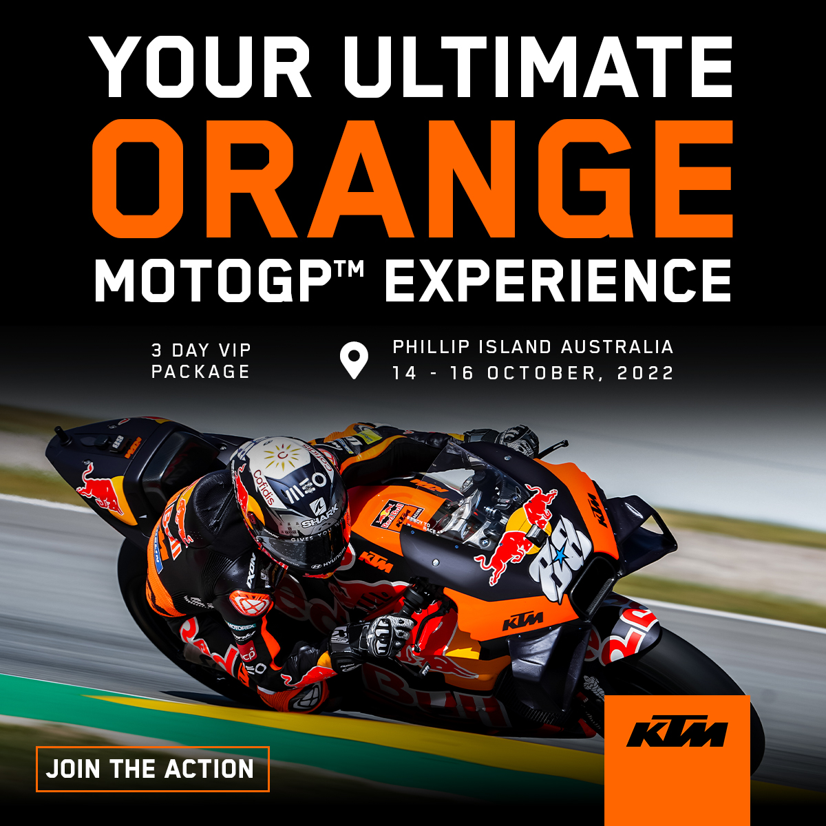 KTM VIP Package: MotoGP™ 2022 - KTM Australia Reservations