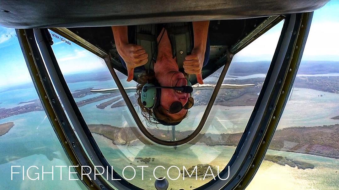 Yak-52 Aerobatics over Jumpinpin - Turers - Australia