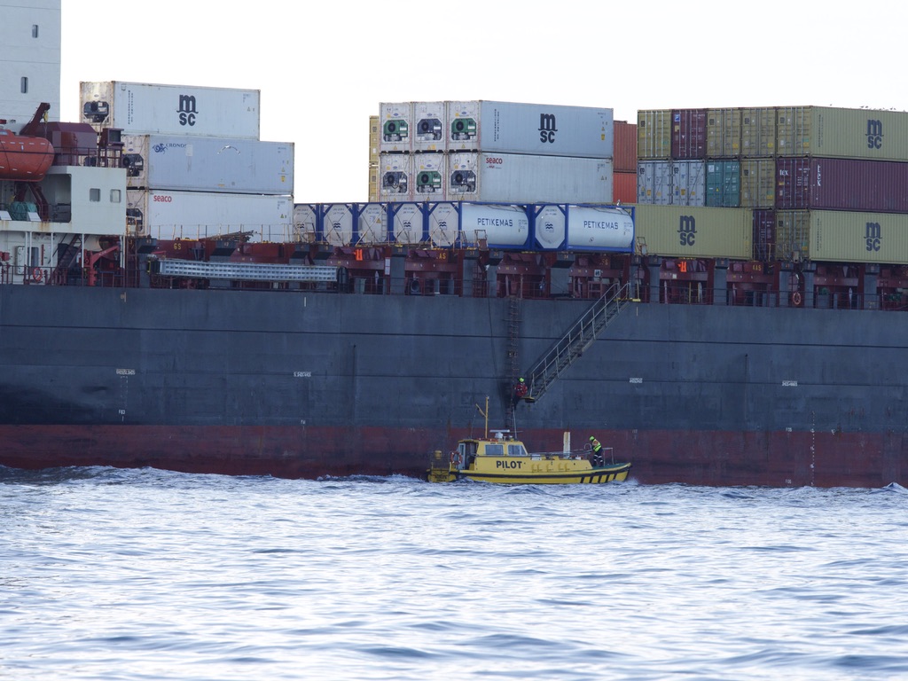 Ships Captain On Board! And Container ship viewing! - Port to Port ...