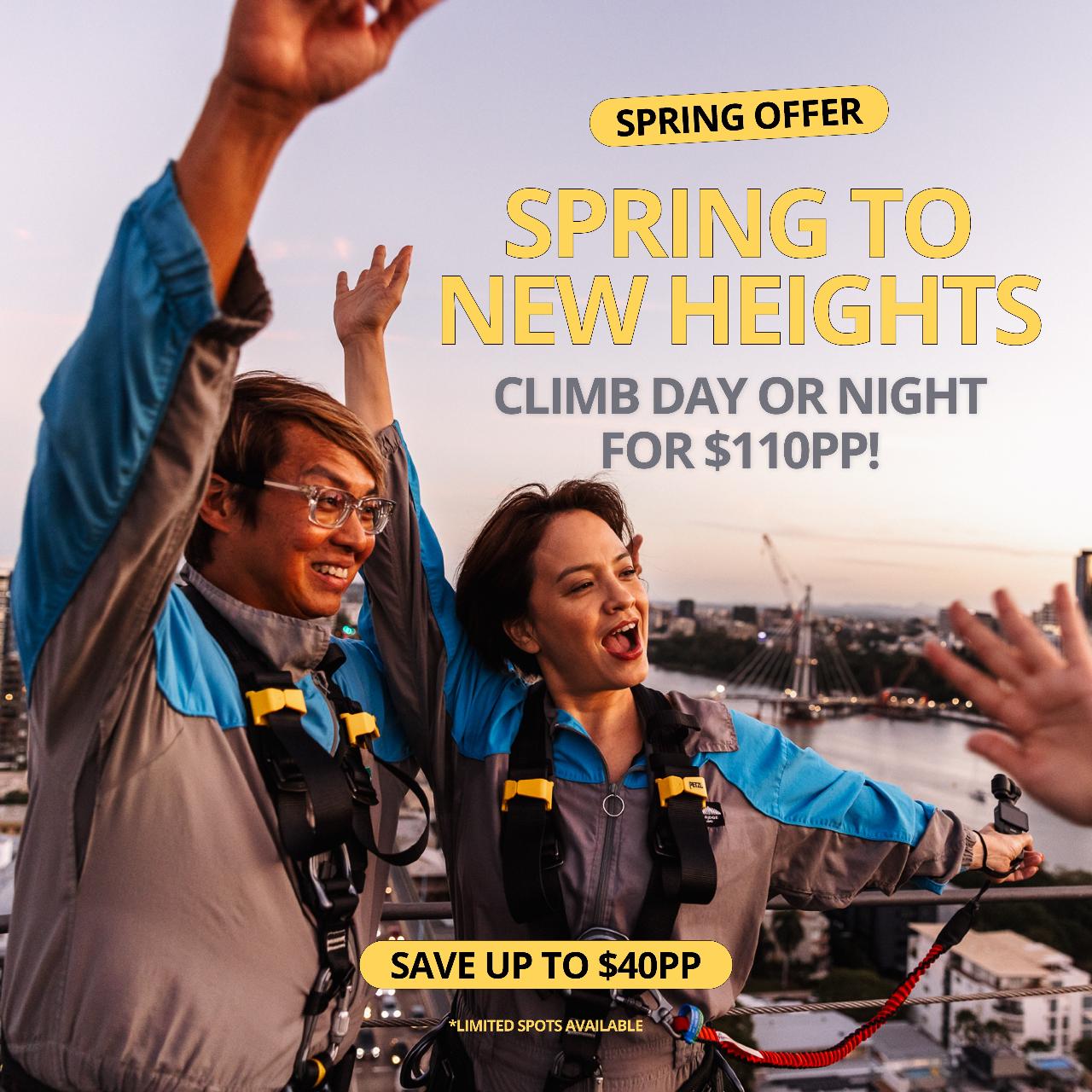Spring to New Heights - Story Bridge Adventure Climb Reservations